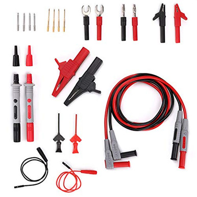 Sumnacon Multi Test Leads Kit, 24-in-1 Electrical Multimeter Test Lead ...