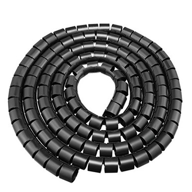 uxcell 30mm Flexible Spiral Tube Cable Wire Wrap Computer Manage Cord ...