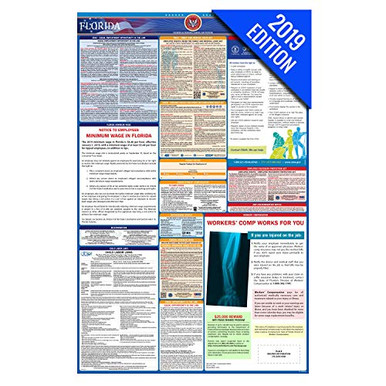 2019 Florida Labor Law Poster State, Federal, OSHA Compliant Single ...