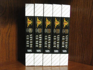 Set of Five High Grade Video Cassettes (VHS) MGM Studio Grade T-120 ...