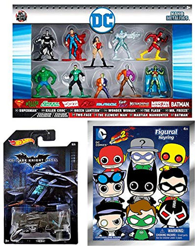 Figural Heroes DC Comics Mini Mega Pack 10 Metal Nano Figures Superman ...