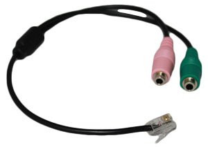 Headset Buddy PC Dual 3.5mm Headset to RJ9/RJ10 CISCO Phone Adapter ...