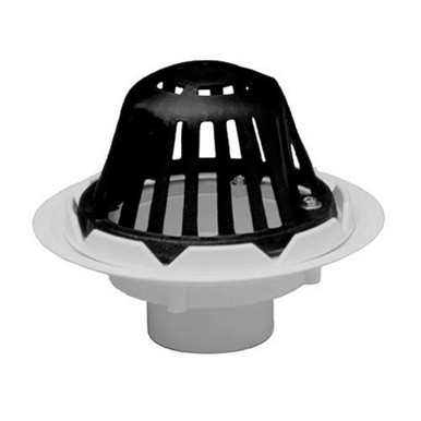 IPS 86095 3" PVC Roof Drain with Cast Iron Dome - Warehousesoverstock