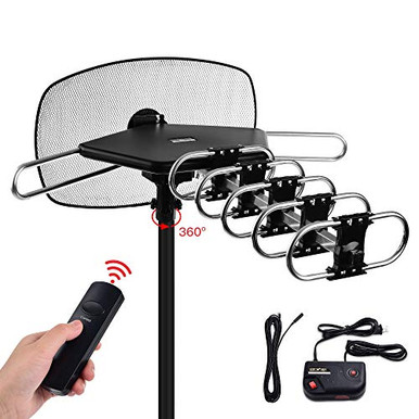 TV Antenna - Mesqool Amplified Outdoor Digital HDTV Antenna 150 Mile ...