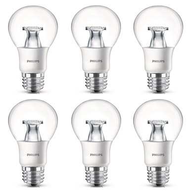 Philips LED Non-Dimmable A19 Clear Light Bulb: 800-Lumen, 2700-Kelvin ...