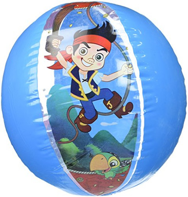 amscan Disney Jake & The Neverl& Pirates Inflatable Ball Favour Toy ...