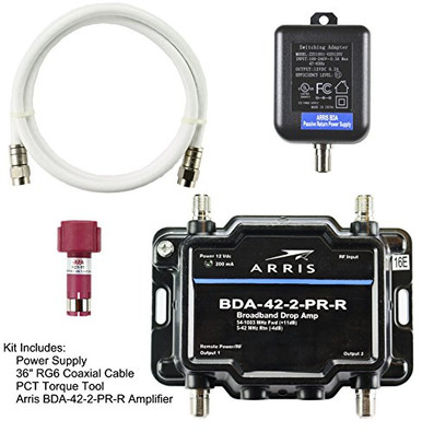 Arris 2-Port Cable, Modem, TV, OTA, HDTV Amplifier Splitter Signal ...