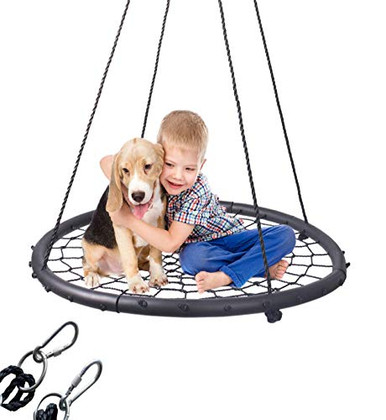 LaTazas Extra Large 40" Diameter Kids Web Net Swing Height Adjustable ...