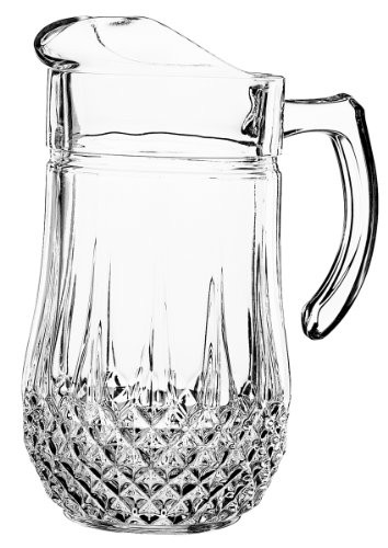 Luminarc Arc International Longchamp Diamax Pitcher, 50.5 oz, Clear ...