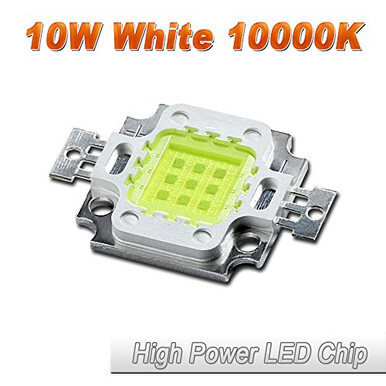 Hontiey High Power LED Chip 10W Cool White Light 10000K-15000K Cold ...