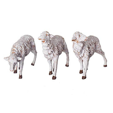 Roman Fontanini White Sheep, 7.5 Inch Scale - Warehousesoverstock