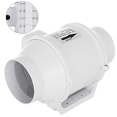 Mophorn Inline Duct Fan 4 Inch 100 CFM Mixed Flow Fan Inline Exhaust ...