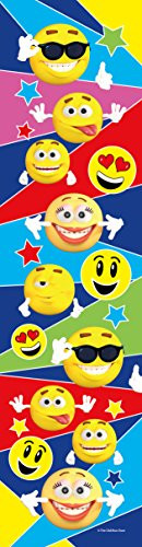 24 Emoji Bookmarks for Kids - Colorful Glossy Two Sided Emoticon ...