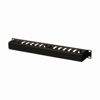NavePoint 1U Metal Rack Mount Horizontal Cable Manager Duct Raceway For ...