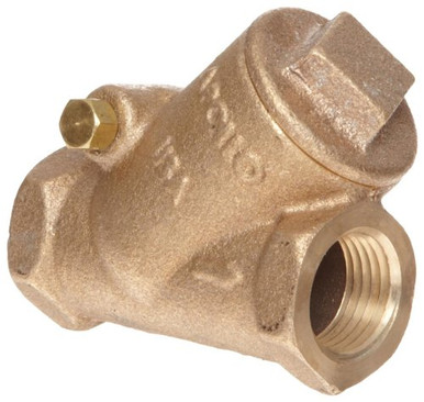 Apollo 163T Series Bronze Swing Check Valve, Class 125, PTFE Seat, 1 ...