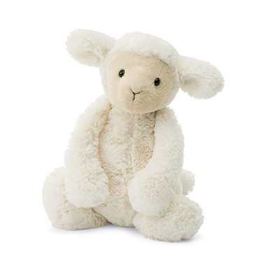 Jellycat Bashful Lamb Stuffed Animal, Small, 7 inches - Warehousesoverstock