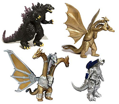 Set of 4 Godzilla Toys Movable Joint Birthday Kids 2019 Action Figures ...