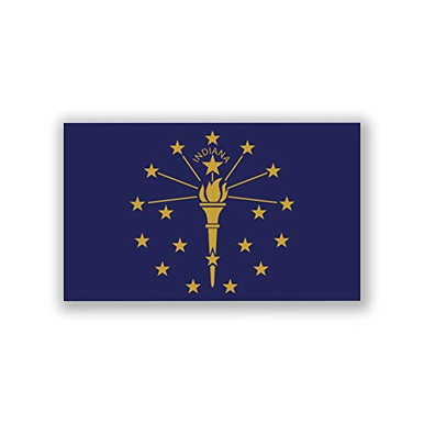 2-Pack Indiana State Flag Decal Stickers | Official Flag of Indiana ...