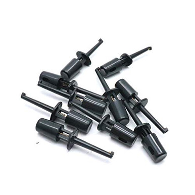 Hxchen Black Mini Grabber Test Probe Single Hook Clip for Multimeter ...