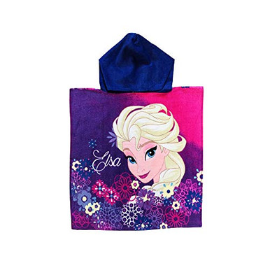 FROZEN' Elsa Flowered Purple with Elsa and Anna on The Back Hooded ...
