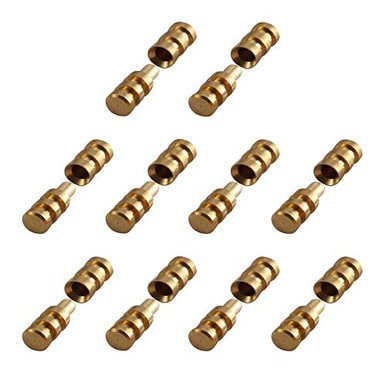 Whale GoGo 10 Pieces 8mmx30mm Brass Table Leaf Dowel Aligners Alignment ...
