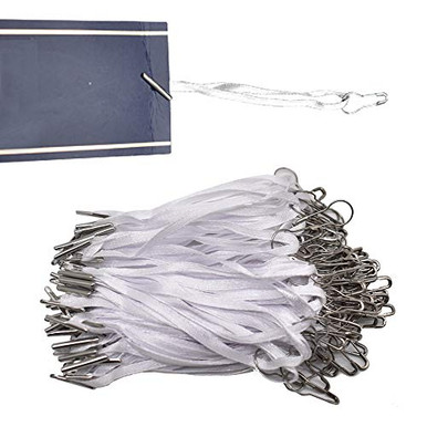 4.5" 500Pcs Hang Tag Fasteners Silks and Satin Strings Safety Pin and ...