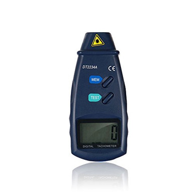 NUZAMAS Digital Tachometer LCD Display RPM Test Small Engine Motor ...