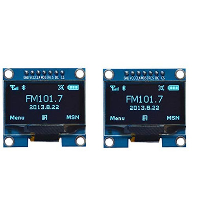 WINGONEER 2Pcs 1.3 Inch SPI 128x64 SSH1106 OLED LCD Display LCD Module for Arduino AVR PIC STM32 ...