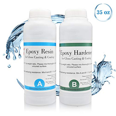 Non-Toxic Epoxy Resin Crystal Clear, Bar Table Top Epoxy Resin for Wood ...