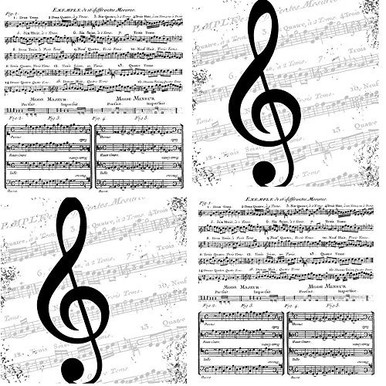 Music Themed Cocktail Napkins Variety Pack 40 paper napkins Features ...