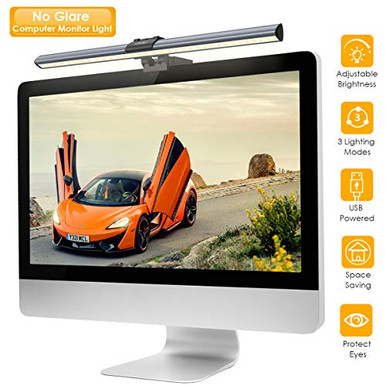 Computer Monitor Light,LOFTER ScreenBar e-Reading LED Task Lamp with No ...