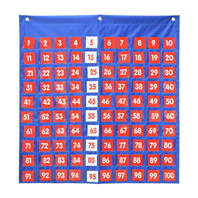 Hundreds Pocket Chart,Numbers 1-100 Chart by School Smarts- Large ...