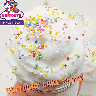 Fluffy Cloud Slime - Jumbo Size - Birthday Cake Scented Slime, Safely ...