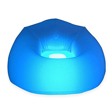 BloChair Illuminated LED Beanless Inflatable Chair - Measures 40" x43 ...