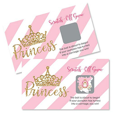 Big Dot of Happiness Little Princess Crown - Pink and Gold Princess ...