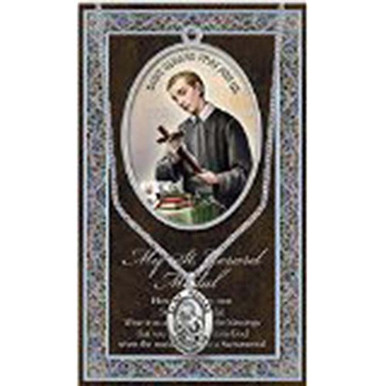 (30 6/18) Saint Gerard Genuine Pewter Metal with Stainless Chain and ...