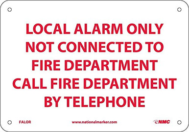 NMC FALOR Local Alarm ONLY - NOT Connected to FIRE Department - Call ...