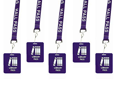 Hall Pass Lanyards with Card Passes,Unbreakable School Classroom Passes ...