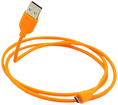 USB A to Micro B Colored Phone Charging Cable 6FT-PVC jacket-Orange ...