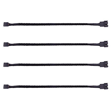 Fancasee (4-Pack) 4 Pin PWM Fan Power Supply Cable PC Internal ...