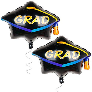 Graduation Cap Balloon, Pack of 2 - Graduation Party Supplies 2019 and ...