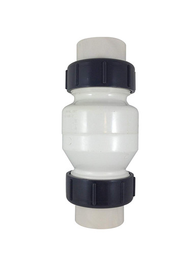 HICO 2 PVC True Union Swing Check Valve IPS White 2 inch (1-Pack ...