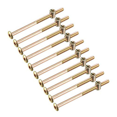 uxcell M6x100mm Furniture Bolt Nut Set Hex Socket Screw with Barrel ...
