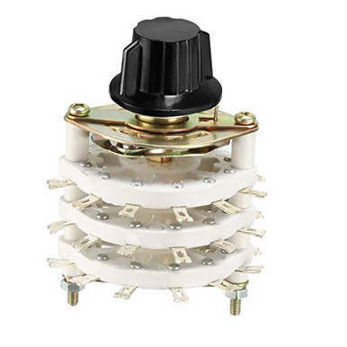 uxcell 3P6T 3 Pole 6 Position 3 Deck Band Channel Rotary Switch ...