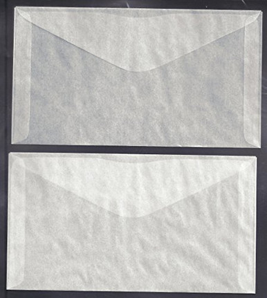 100 Glassine Envelopes #6 measuring 3 3/4 x 6 3/4 inches ...