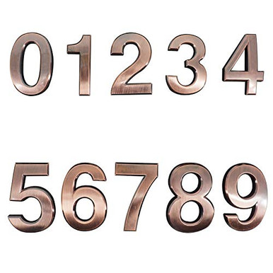 10 Pieces Self-Adhesive House Numbers- 2.75 Inch High Door Address ...