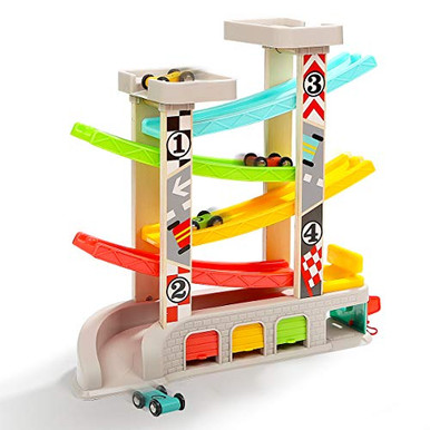 TOP BRIGHT Toddler Toys Race Track Car Ramp Racer for 2 3 Year Old Boy ...