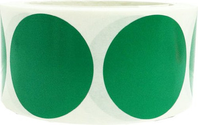 Green Color Coding Labels Round Circle Dots 2 Inch 500 Total Adhesive ...