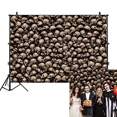 Allenjoy 7x5ft Skull Backdrop for Photography Halloween Vintage Magic ...