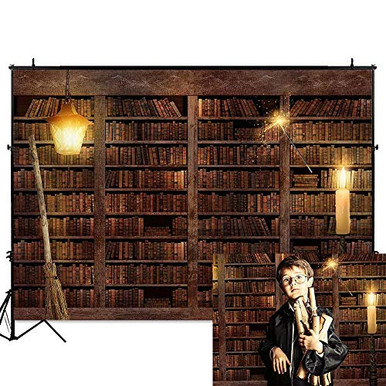 Funnytree 7x5FT Wizard Magic Bookshelf Photography Backdrop for ...